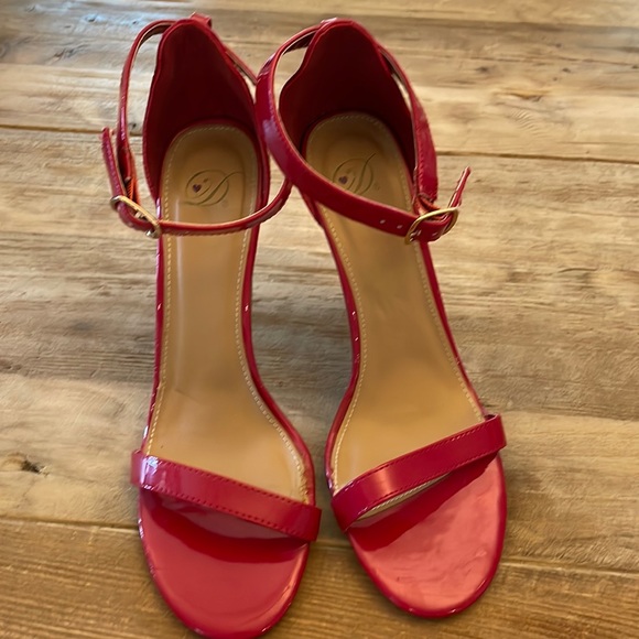 Shoes | Red Strap Heels | Poshmark